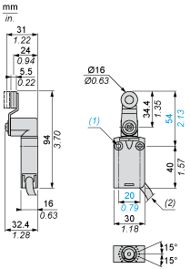 Schneider-Telemecanique XCSPA791 Switch-Siviç - Biltek Elektrik